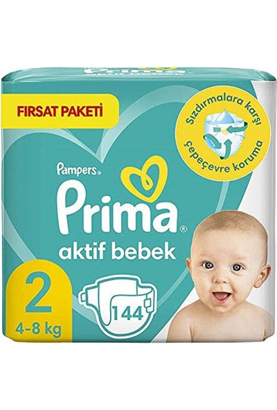 EKS Ticaret Prima Bebek Bezi Aktif Bebek 2 Beden 144 Adet Aylık Fırsat Paketi EKS Ticaret Prima Bebek Bezi Aktif Bebek 2 Beden 144 Adet Aylık Fırsat Paketi