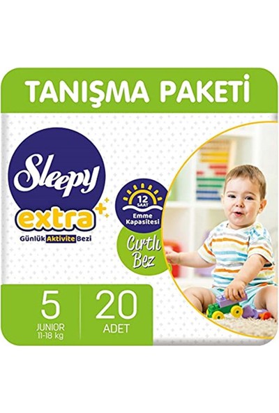 EKS Ticaret Sleepy Extra Günlük Aktivite Bezi 5 Beden Junior 20 Adet EKS Ticaret Sleepy Extra Günlük Aktivite Bezi 5 Beden Junior 20 Adet