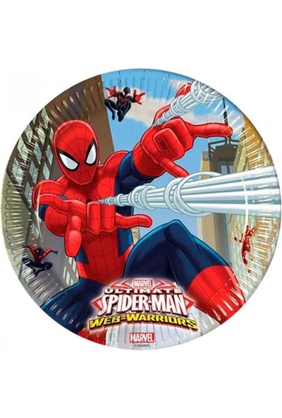 Pandoli Spiderman Web Warriors Örümcek Adam Tabak 8 Adet Pandoli Spiderman Web Warriors Örümcek Adam Tabak 8 Adet