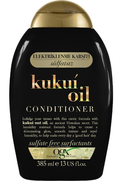 Ogx Kukui Oil Saç Kremi 385 Ml