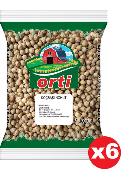 Orti Koçbaşı Nohut 6 x 1 kg