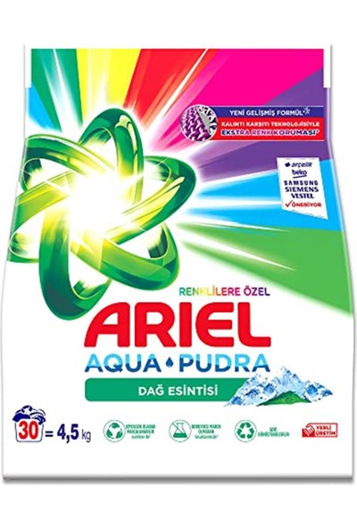 EKS Ticaret Ariel Toz Çamaşır Deterjanı Dağ Esintisi Renklilere Özel 4.5 kg EKS Ticaret Ariel Toz Çamaşır Deterjanı Dağ Esintisi Renklilere Özel 4.5 kg