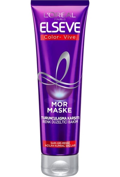 Elseve Turunculaşma Karşıtı Renk Düzeltici Mor Maske 150 Ml Elseve Turunculaşma Karşıtı Renk Düzeltici Mor Maske 150 Ml