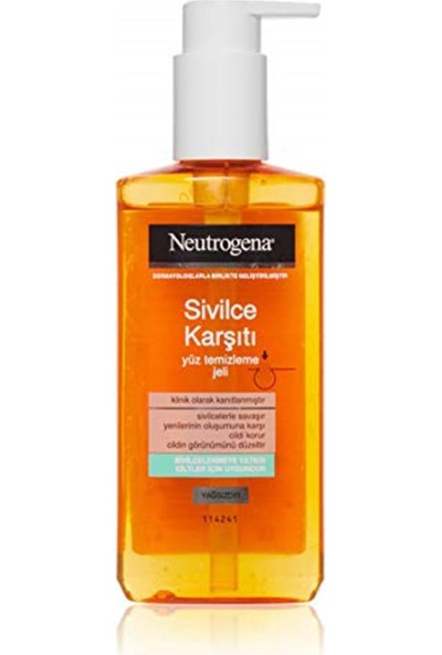 Neutrogena Visibly Clear Sivilce Karşıtı Yüz Temizleme Jeli, 200 ml Neutrogena Visibly Clear Sivilce Karşıtı Yüz Temizleme Jeli, 200 ml