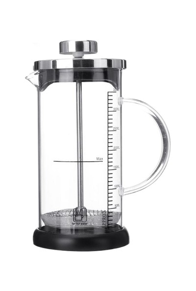 Kahve / Çay Brewer Pot Maker Su Isıya Dayanıklı Paslanmaz Çelik Cam Piston Cezve Ölçekli 350ML | Kahve Tencere Kahve / Çay Brewer Pot Maker Su Isıya Dayanıklı Paslanmaz Çelik Cam Piston Cezve Ölçekli 350ML | Kahve Tencere