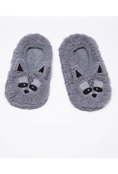 Penti Erkek Çocuk Grey Racoon Patik Çorap