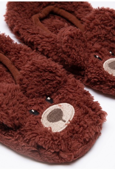 Penti Brown Erkek Çocuk Browny Bear Patik Çorap