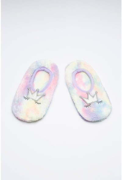 Penti Çok Renkli Kız Çocuk Tie Dye Queen Patik Çorap