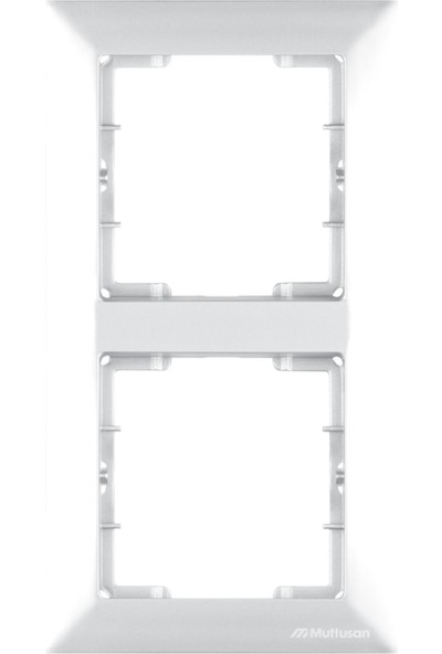 Mutlusan Candela Beyaz 2'li Dikey Çerçeve (10 Adet ) Mutlusan Candela Beyaz 2'li Dikey Çerçeve (10 Adet )