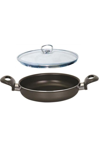 Mehtap Teflon Sahan 20 cm Cam Kapaklı