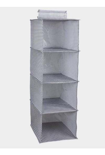 Işıl Avm Dolap Düzenleyici 29X24X64 cm Gri