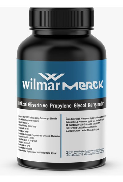 Wilmar 500 12 Mg 80/20 Wilmar-Merck Nbase Yüksek Saflık Oranı Gliserin Wilmar 500 12 Mg 80/20 Wilmar-Merck Nbase Yüksek Saflık Oranı Gliserin