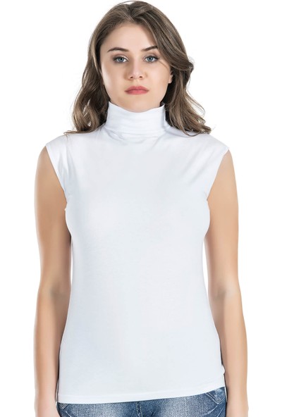 Oresse Sıfır Kol Balıkçı Yaka Kadın Atlet 223