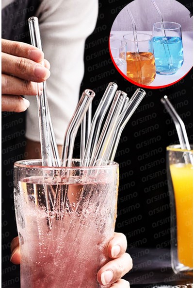 Arsimo 6'lı Şeffaf Eğimli Cam Pipet 6 Adet Eğimli Cam Pipet Seti Arsimo 6'lı Şeffaf Eğimli Cam Pipet 6 Adet Eğimli Cam Pipet Seti