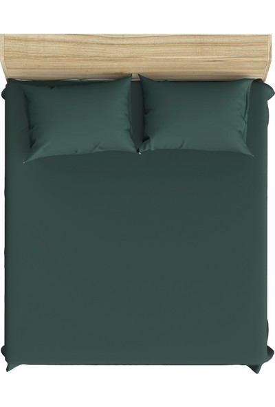 Makiteks %100 Pamuklu Koyu Yesil 120 x 200 + 50 x 70 Tek Kişilik Lastikli Çarşaf Takımı Makiteks %100 Pamuklu Koyu Yesil 120 x 200 + 50 x 70 Tek Kişilik Lastikli Çarşaf Takımı