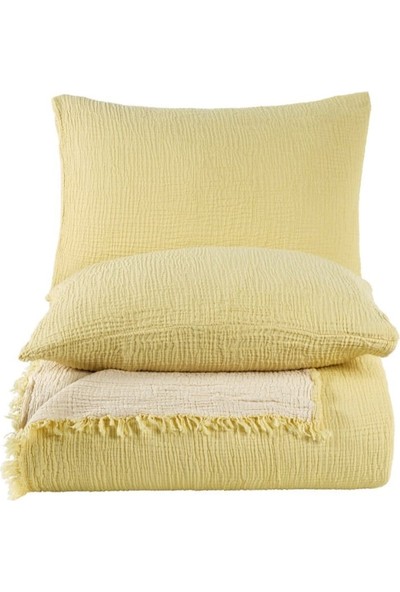 Tly Home Textiles Vizon Müslin Tam Set Yatak Örtüsü