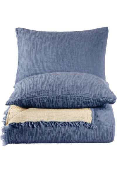 Tly Home Textiles Vizon Müslin Tam Set Yatak Örtüsü