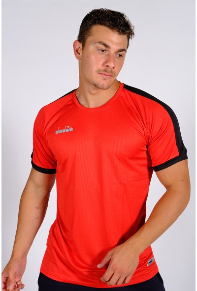 Diadora Mundial 21 Antrenman T-Shirt Kırmızı-Siyah Diadora Mundial 21 Antrenman T-Shirt Kırmızı-Siyah