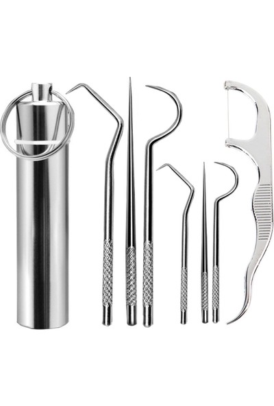 Tekno İstanbul Buffer® 7 Parça Paslanmaz Çelik Ağız Diş Tartar Sökücü Temizlik Bakım Seti Tekno İstanbul Buffer® 7 Parça Paslanmaz Çelik Ağız Diş Tartar Sökücü Temizlik Bakım Seti