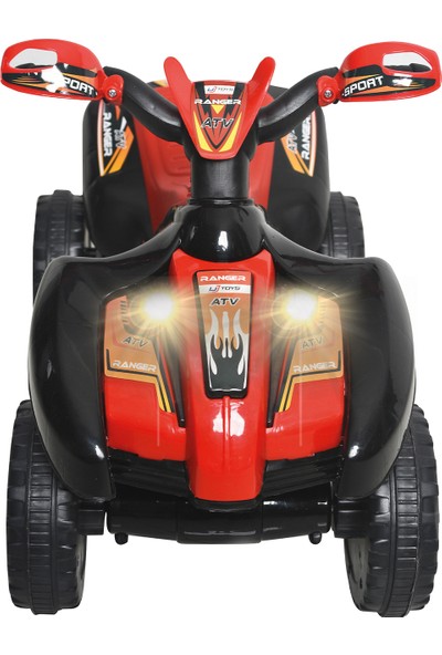 Robo LED Işıklı Müzikli Akülü Atv-Motor Kırmızı Robo LED Işıklı Müzikli Akülü Atv-Motor Kırmızı
