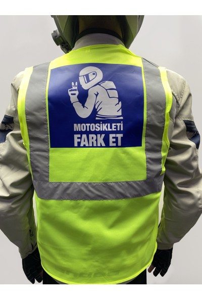 Kkdavm Motosiklet Yüksek Görünümlü Reflektörlü Cepli Fermuarlı Reflektik Motorcu Yelek Yeni Yasaya Uygun Kkdavm Motosiklet Yüksek Görünümlü Reflektörlü Cepli Fermuarlı Reflektik Motorcu Yelek Yeni Yasaya Uygun