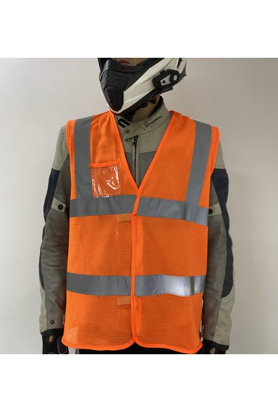 Kkdavm Motosiklet Yüksek Görünümlü Yelek Reflektörlü Cepli Reflektik Motorcu Yelek Yeni Yasaya Uygun Kkdavm Motosiklet Yüksek Görünümlü Yelek Reflektörlü Cepli Reflektik Motorcu Yelek Yeni Yasaya Uygun