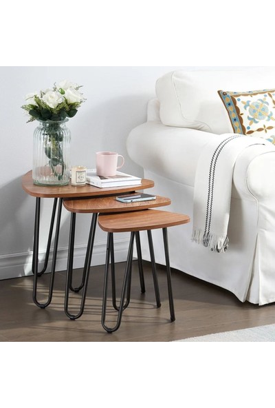 Mobilya Pratik Jorm Zigon Sehpa Takımı