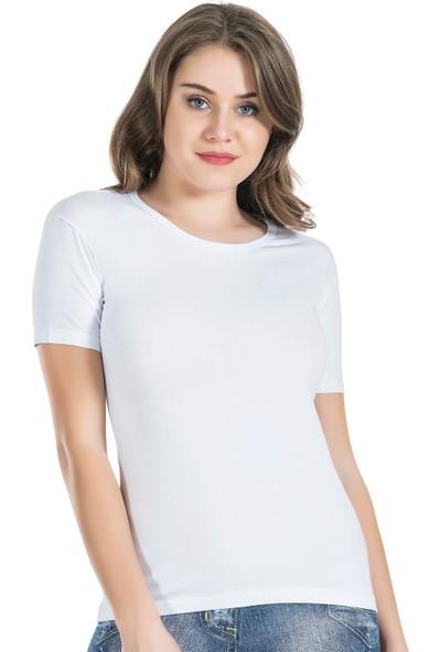 Oresse Yarım Kol Bisiklet Yaka Kadın Tişört 228