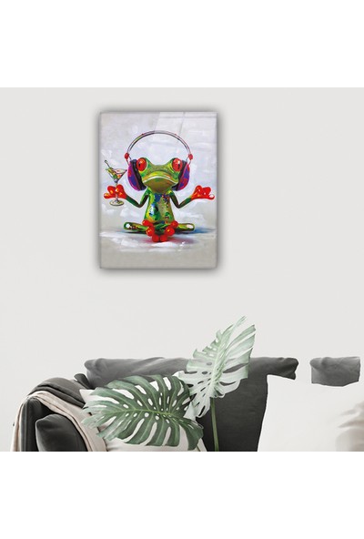 Decorita Hayvanlar Cam Tablo Kurbağa 30 x 40 cm Decorita Hayvanlar Cam Tablo Kurbağa 30 x 40 cm