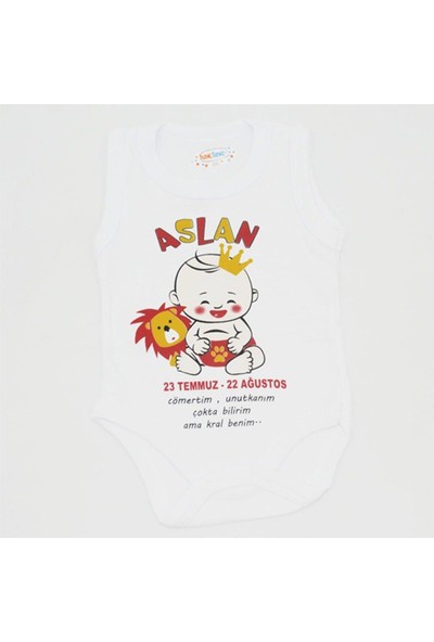 Pundikids Aslan Burcu Temalı Çıtçıtlı Body Pundikids Aslan Burcu Temalı Çıtçıtlı Body