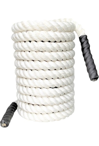 Nodes Crossfit Halatı - 18 Metre - Beyaz - Profesyonel Nodes Crossfit Halatı - 18 Metre - Beyaz - Profesyonel