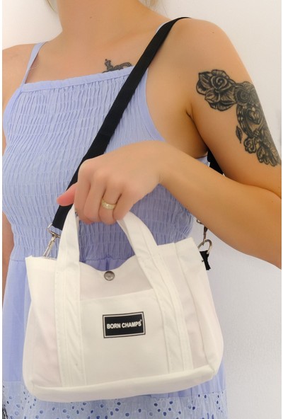 Shess Mini El Çantası Beyaz
