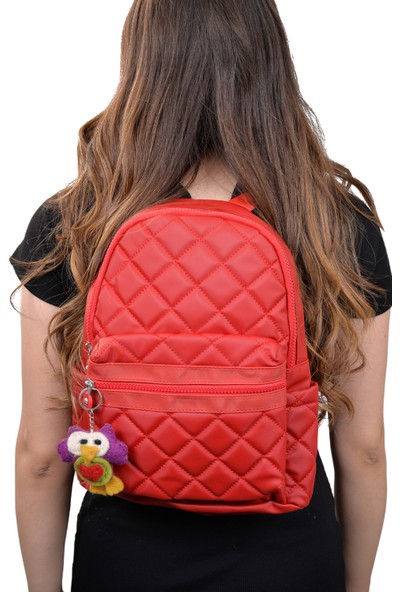 Kapitone Baklava Desenli Sırt Çantası