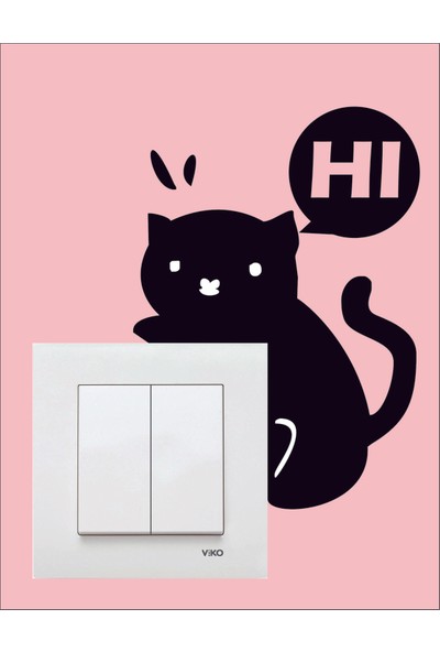 Mars Giftware Yavru Kedi Hi -Anahtar Sticker