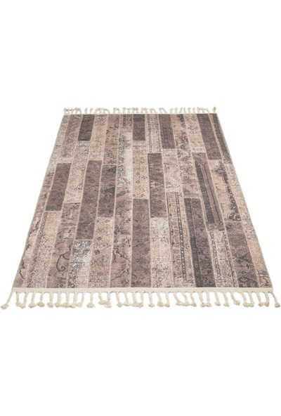 Bespoky Borovnica Bej Geometrik Pamuk ve Şönil Makine Alan Halısı Bespoky Borovnica Bej Geometrik Pamuk ve Şönil Makine Alan Halısı