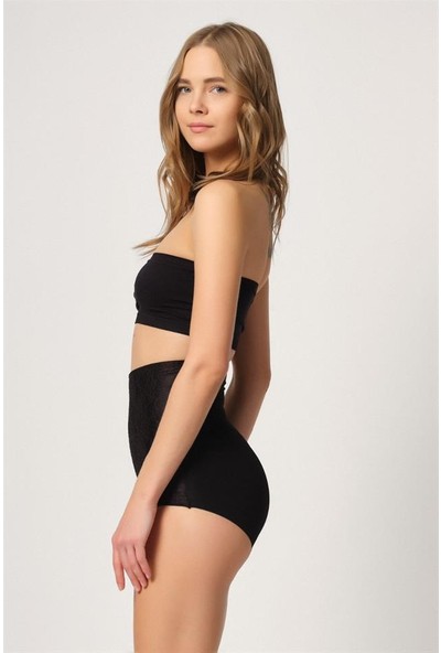 Oresse Lazer Dantelli Slip Korsesiyah 2842