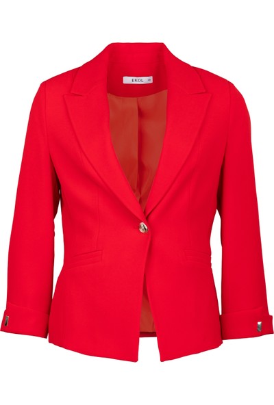 Ekol Tek Düğme Duble Kol Ceket