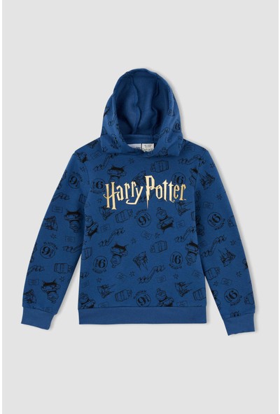 DeFacto Erkek Çocuk Regular Fit Kalın Sweatshirt Kumaşı Harry Potter Lisanslı Kapüşonlu Sweatshirt Y3144A622WN DeFacto Erkek Çocuk Regular Fit Kalın Sweatshirt Kumaşı Harry Potter Lisanslı Kapüşonlu Sweatshirt Y3144A622WN