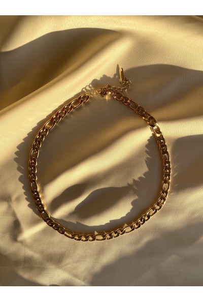 Isle Jewelry Zincir Gold Kolye I Çelik