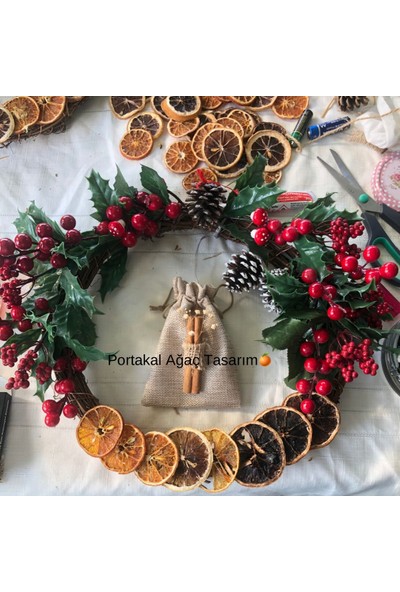 Portakal Ağaç Tasarım Kapı Süsü Portakal Ağaç Tasarım Kapı Süsü