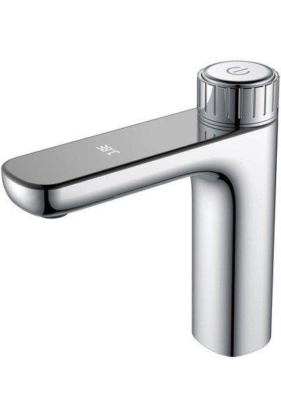 Fj-D101 Krom Dijital Lavabo Bataryası Fj-D101 Krom Dijital Lavabo Bataryası