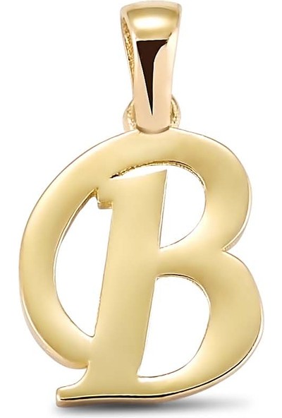 Nilvera Kuyumculuk 14 Ayar Altın B Harf Kolye Ucu Nilvera Kuyumculuk 14 Ayar Altın B Harf Kolye Ucu