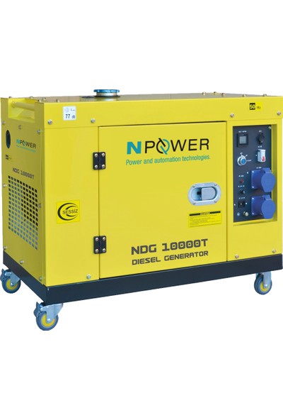 Npower Portatif Dizel Jeneratör NDG10000T Npower Portatif Dizel Jeneratör NDG10000T