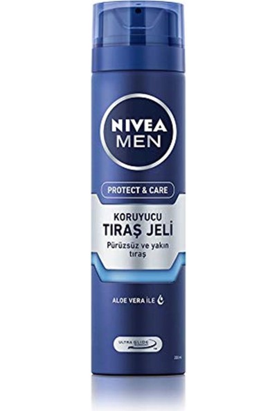 Nivea Protect & Care Tıraş Jeli, 200 ml Nivea Protect & Care Tıraş Jeli, 200 ml