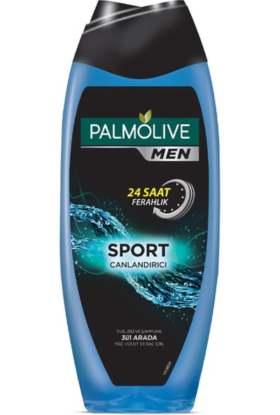 Palmolive Men Sport 3'ü 1 Arada Yüz, Vücut ve Saç Için Duş Jeli ve Şampuan 500 ml Palmolive Men Sport 3'ü 1 Arada Yüz, Vücut ve Saç Için Duş Jeli ve Şampuan 500 ml