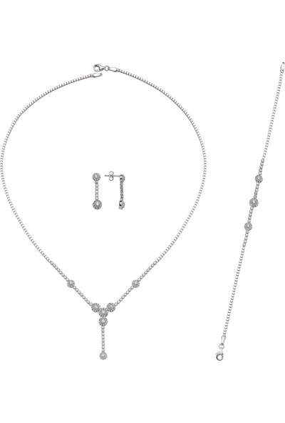 Bilezikci Soft 14 Ayar Beyaz Altın Takı Seti Bilezikci Soft 14 Ayar Beyaz Altın Takı Seti