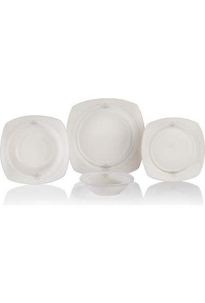 Schafer Porselen 12 Kişilik 48 Parça Yemek Takımı