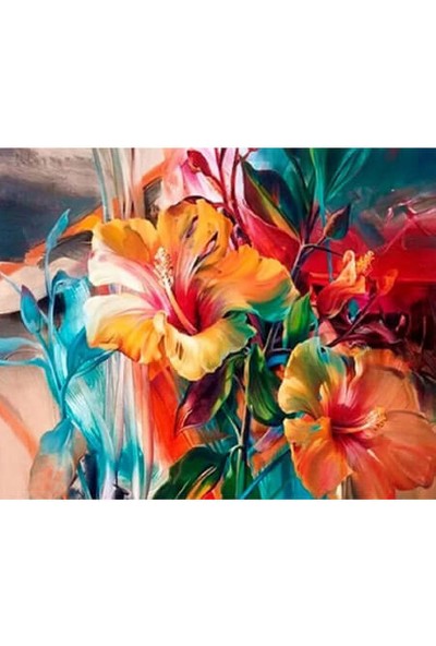 Sergül Çiçeklerin Şöleni Sayılarla Boyama Seti Kasnaklı 100 x 140 cm Sergül Çiçeklerin Şöleni Sayılarla Boyama Seti Kasnaklı 100 x 140 cm