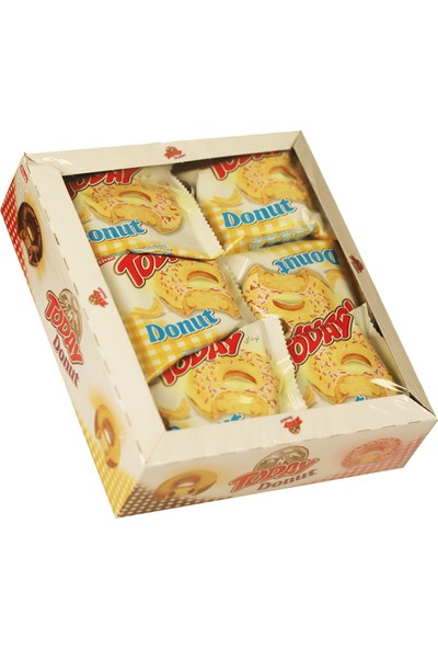 Elvan Today Donut Kek Muzlu Ekran Kutu 35 gr 12 Adet (1 Kutu) Elvan Today Donut Kek Muzlu Ekran Kutu 35 gr 12 Adet (1 Kutu)