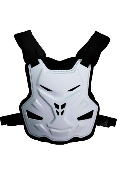 Motosiklet Yelek Zırh Binicilik Göğüs Zırhı Arka Koruyucusu 48.0 * 35.0 * 10.0cm Beyaz
